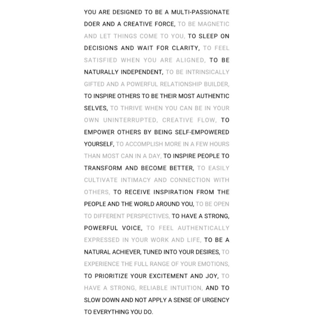 Rihanna's Human Design - Blueprint